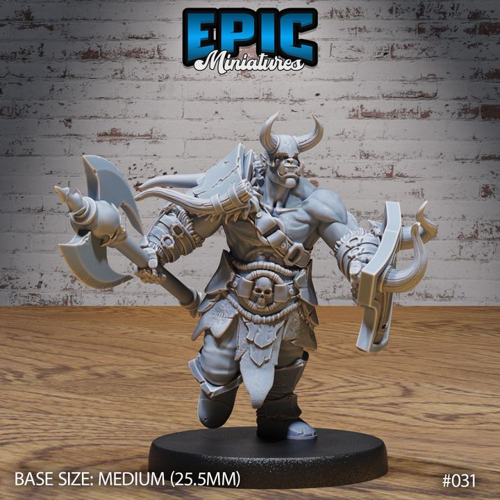 3D Printable Orc Army Axe & Shield / Green Skin Lord / Male Humanoid ...