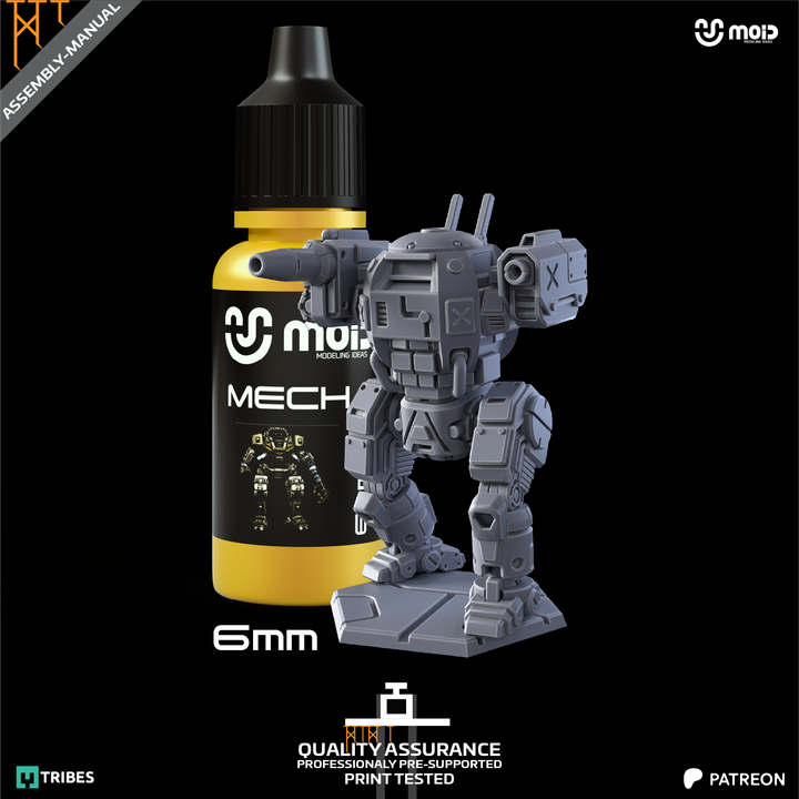 3D Printable Metro Mech 6mm by Moid