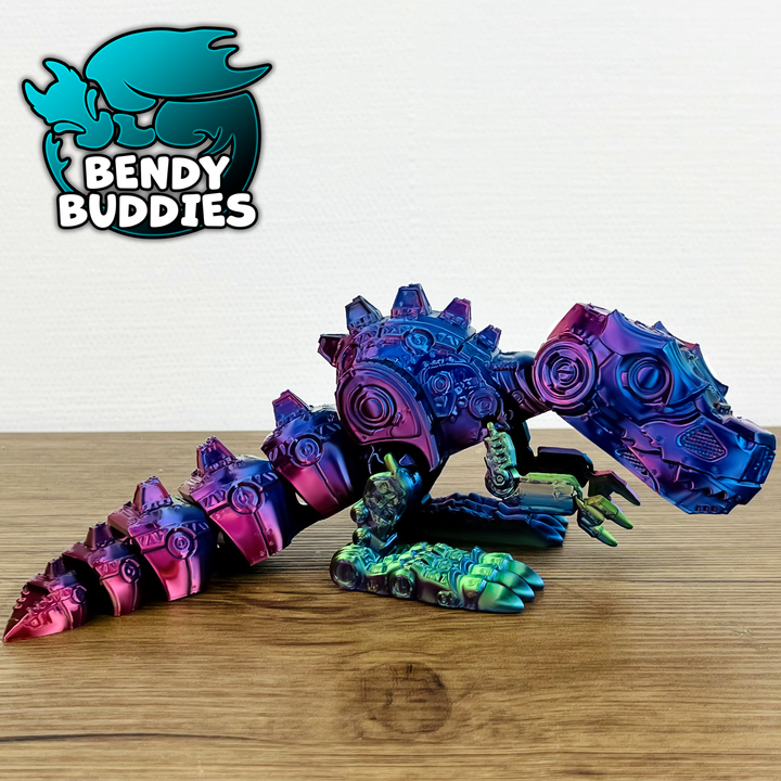 3D Printable Rexatron Mecha T-Rex / Iron Dino Articulated / Print-in ...