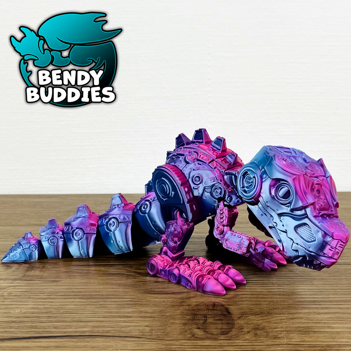 3D Printable Rexatron Mecha T-Rex / Iron Dino Articulated / Print-in ...