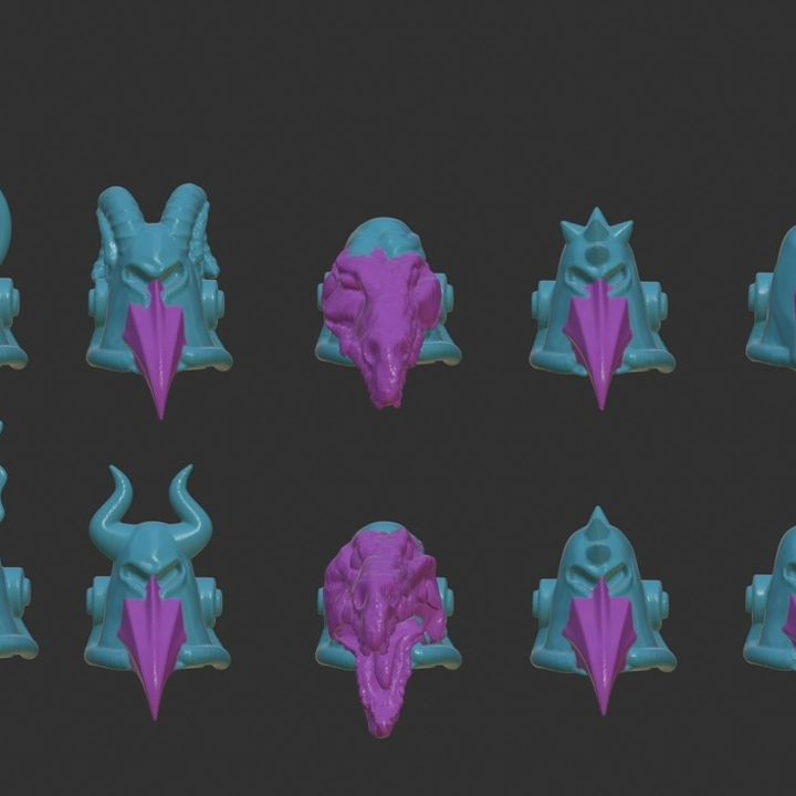 3D Printable Change Marine head variants 3 by Tommy