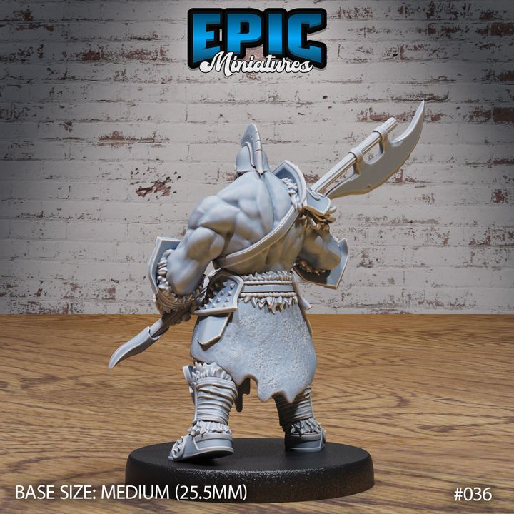 3D Printable Orc Army Halberd / Green Skin Lord / Male Humanoid Warrior ...