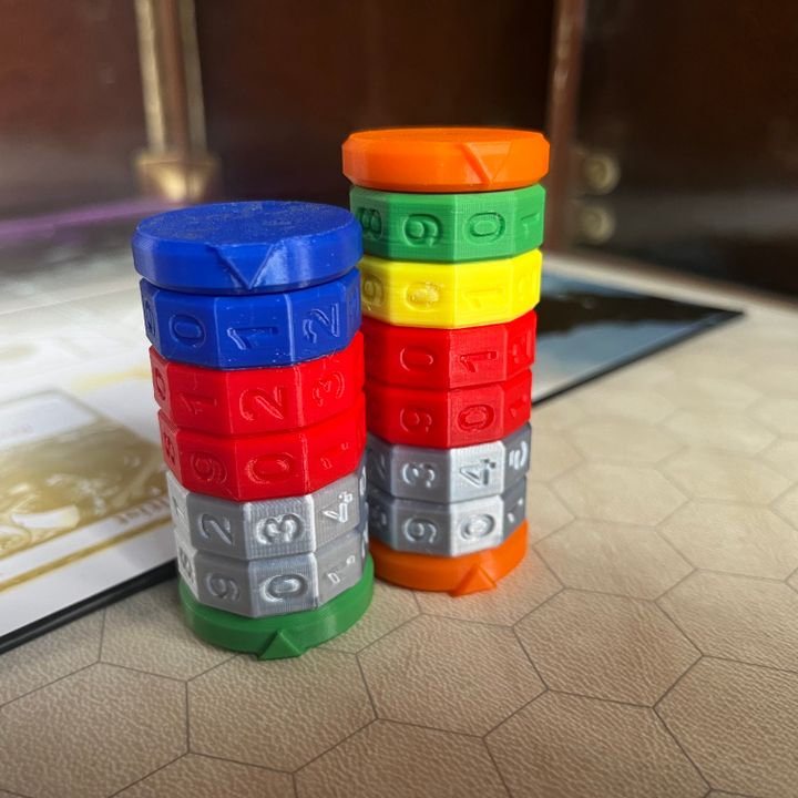 3D Printable Ring Score Keeper system by Trevor Mayo