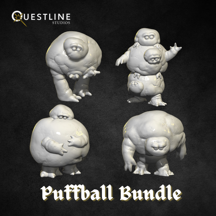 3D Printable Puffball Myconid Bundle by Questline PH