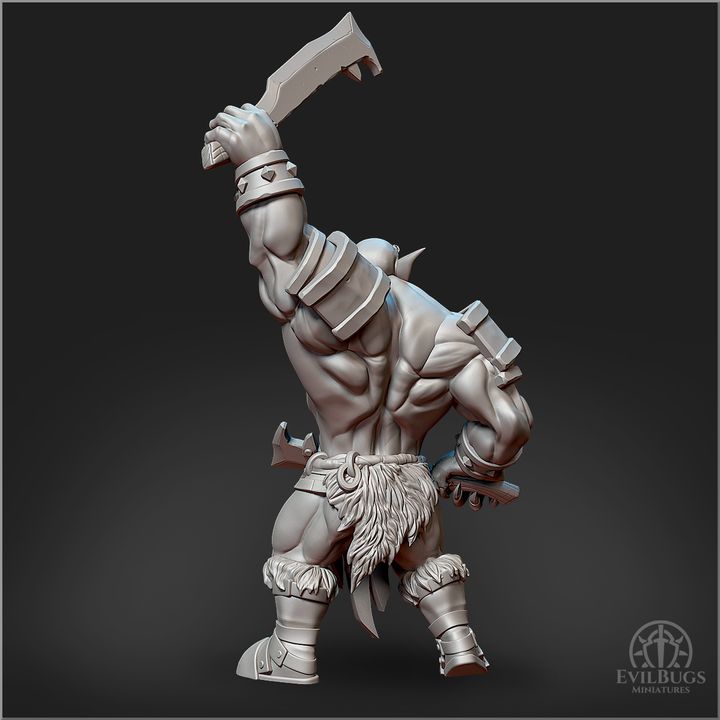 3D Printable Orc Borg Bonecrusher by EvilBugs