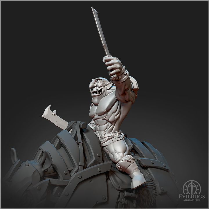 3D Printable Orc Borg Bonecrusher by EvilBugs