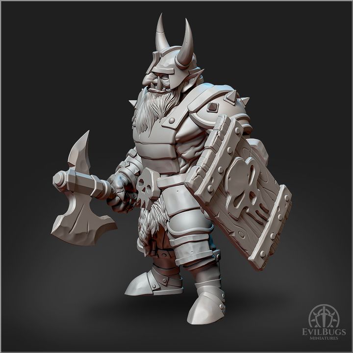 3D Printable Orc Grog Rumbleaxe by EvilBugs