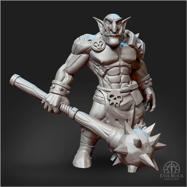 3D Printable Orc Krag Smasher by EvilBugs