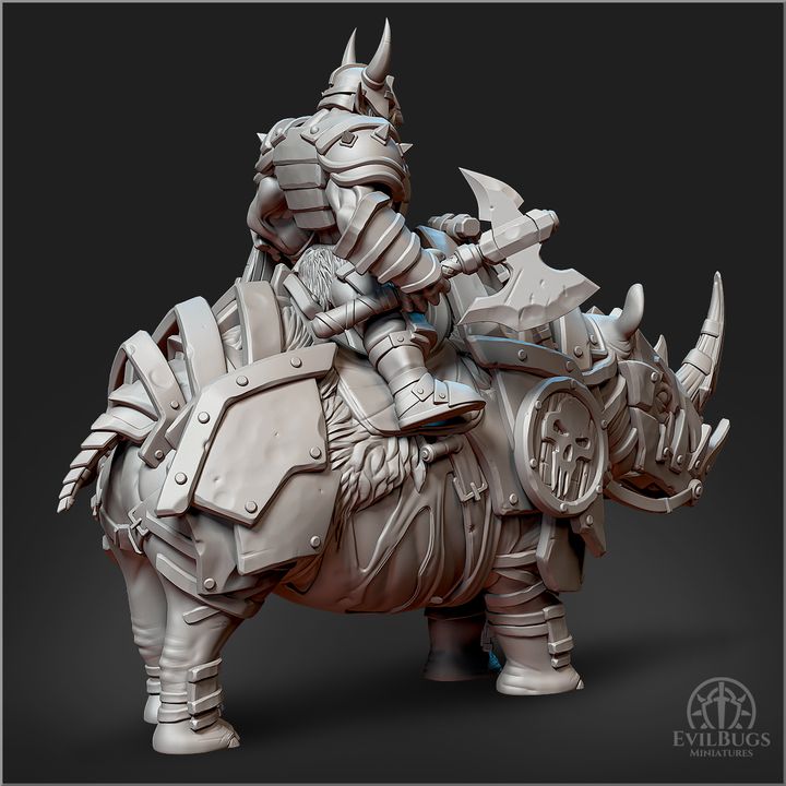 3D Printable Titan Rhino Juggernaut by EvilBugs