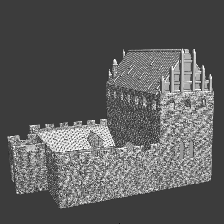 3D Printable Small medieval model castle - wargaming/printable by ...