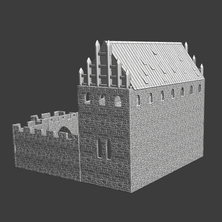 3D Printable Small medieval model castle - wargaming/printable by ...