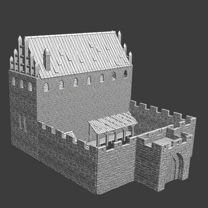 3D Printable Small medieval model castle - wargaming/printable by ...