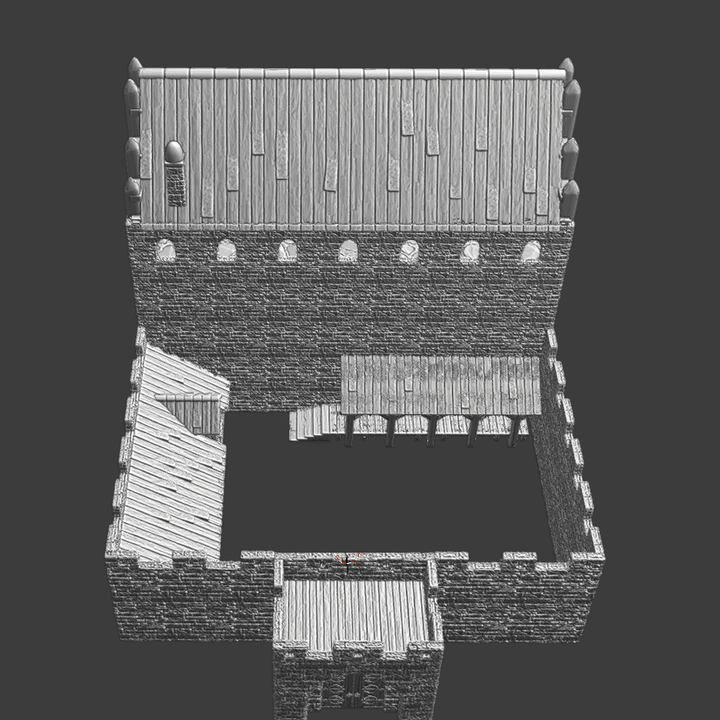 3D Printable Small medieval model castle - wargaming/printable by ...