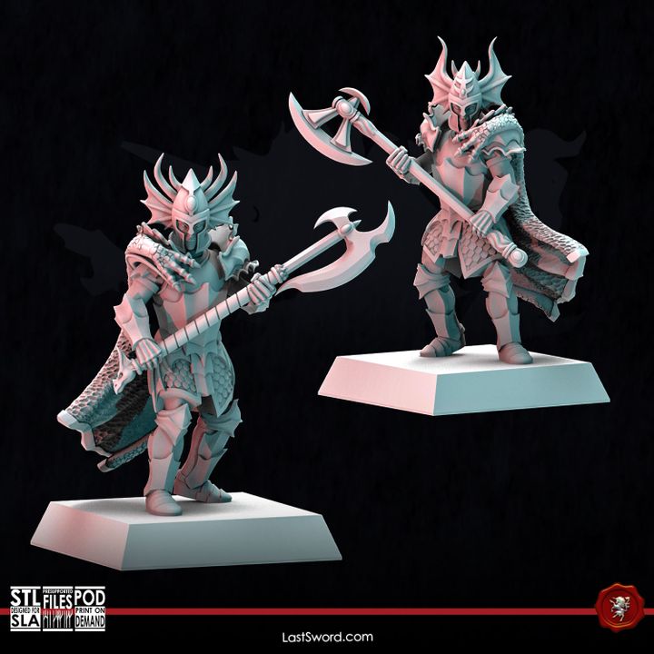 3D Printable Dragon Guard by LastSword Miniatures