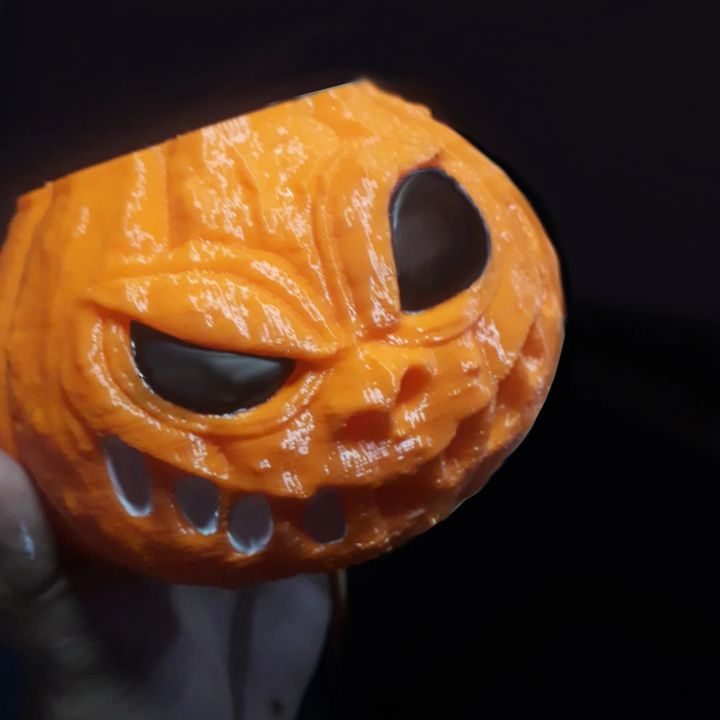 3D Printable Spooky Horror Halloween Overloaded Pumpkin Planter/ Candy ...