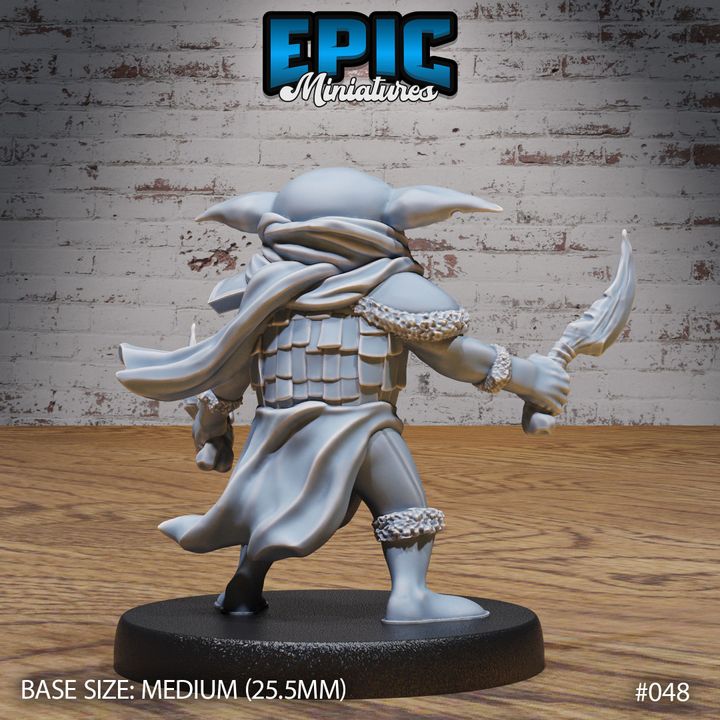 3D Printable Goblin Tribe Assassin / Goblinoid Male Creature / Evil ...