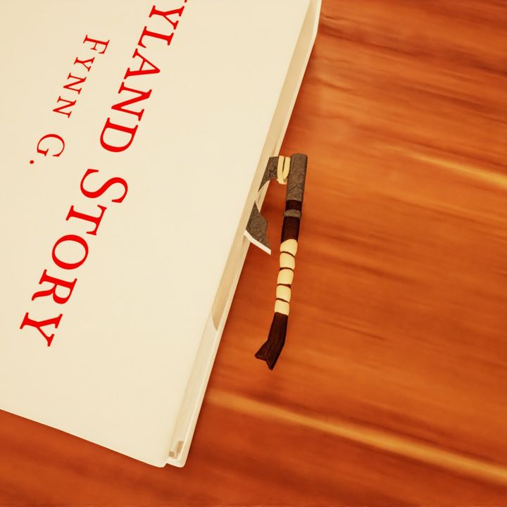 3D Printable Fantasy Axe Bookmark by Lazy Bear