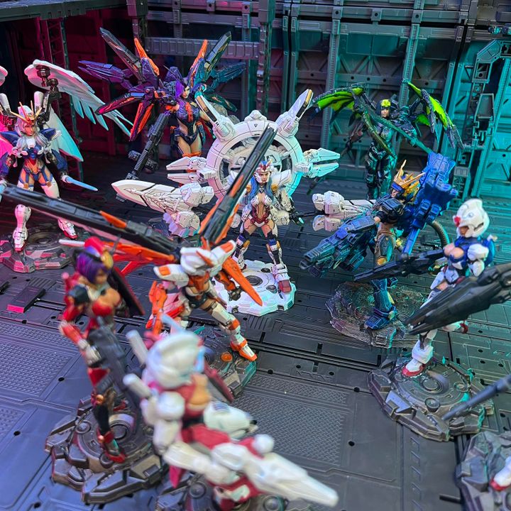 3D Printable FALCON STRIKER X MK46 by PAPSIKELS MINIATURES