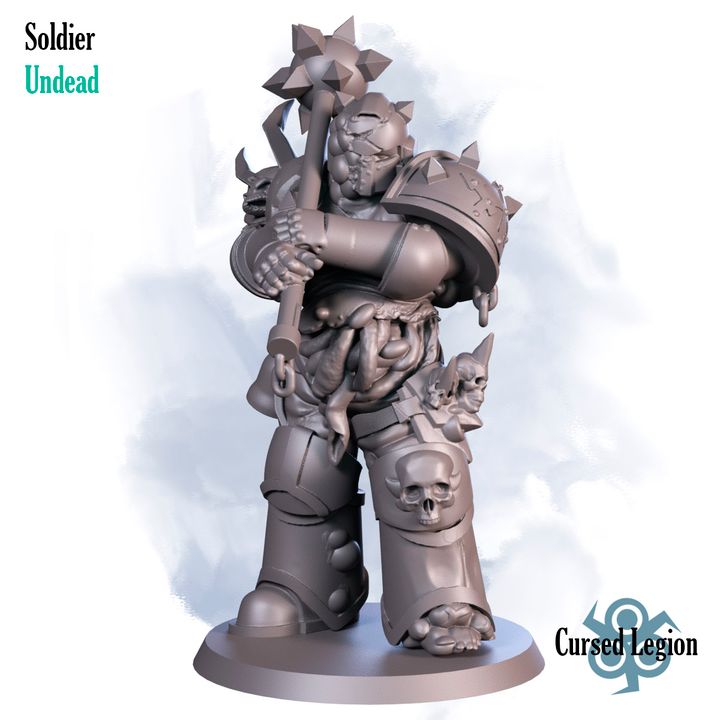 3D Printable Undead Soldier by Sergeant Hammer