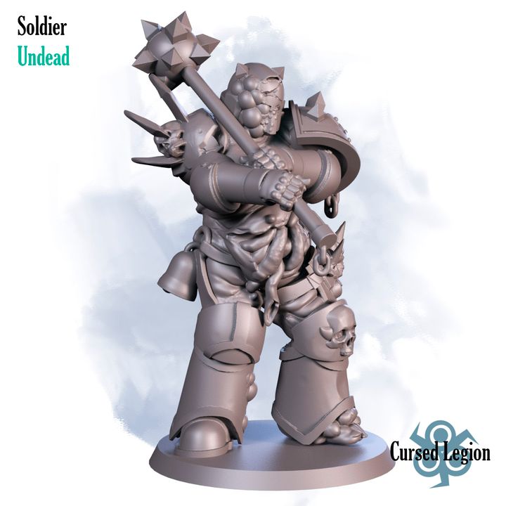 3D Printable Undead Soldier by Sergeant Hammer