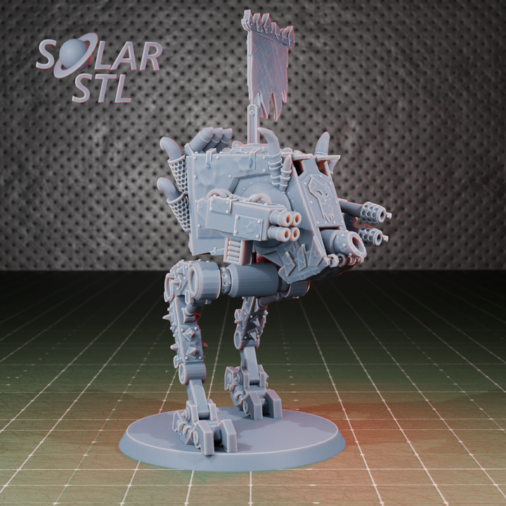 3D Printable Ork looted AT-ST by SolarSTL