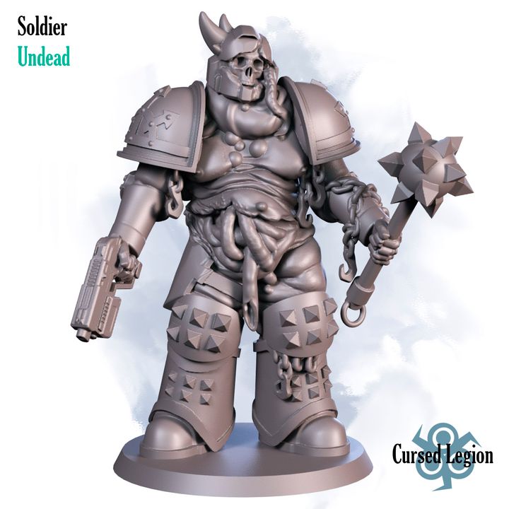 3D Printable Undead Soldier by Sergeant Hammer