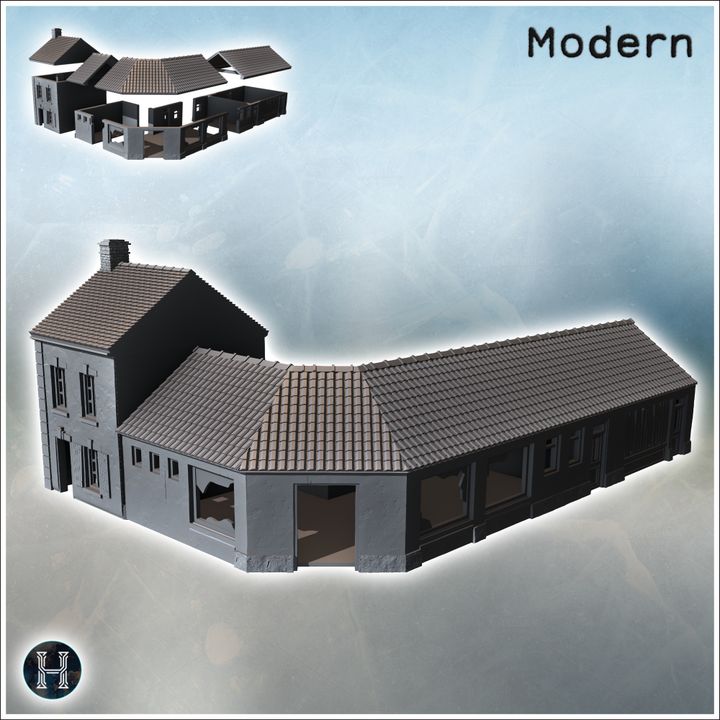 3D Printable D-Day 1944 scenery pack No. 1 (Carentan, Normandy 1944 ...