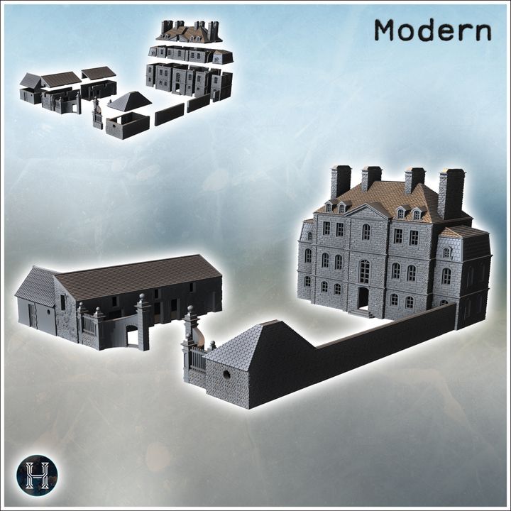 3D Printable D-Day 1944 scenery pack No. 1 (Carentan, Normandy 1944 ...