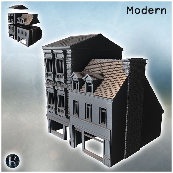 3D Printable D-Day 1944 scenery pack No. 1 (Carentan, Normandy 1944 ...