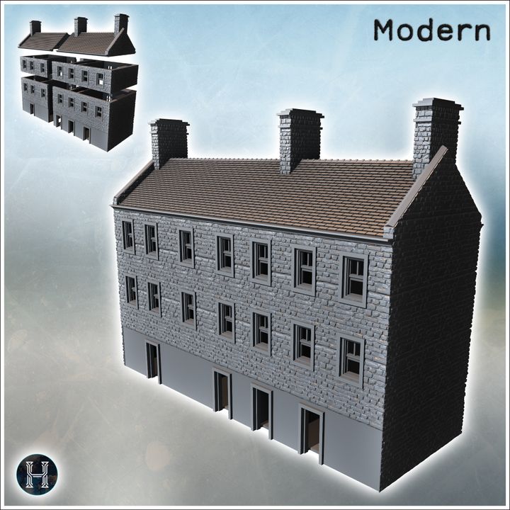 3D Printable D-Day 1944 scenery pack No. 1 (Carentan, Normandy 1944 ...