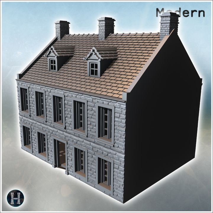 3D Printable D-Day 1944 scenery pack No. 1 (Carentan, Normandy 1944 ...