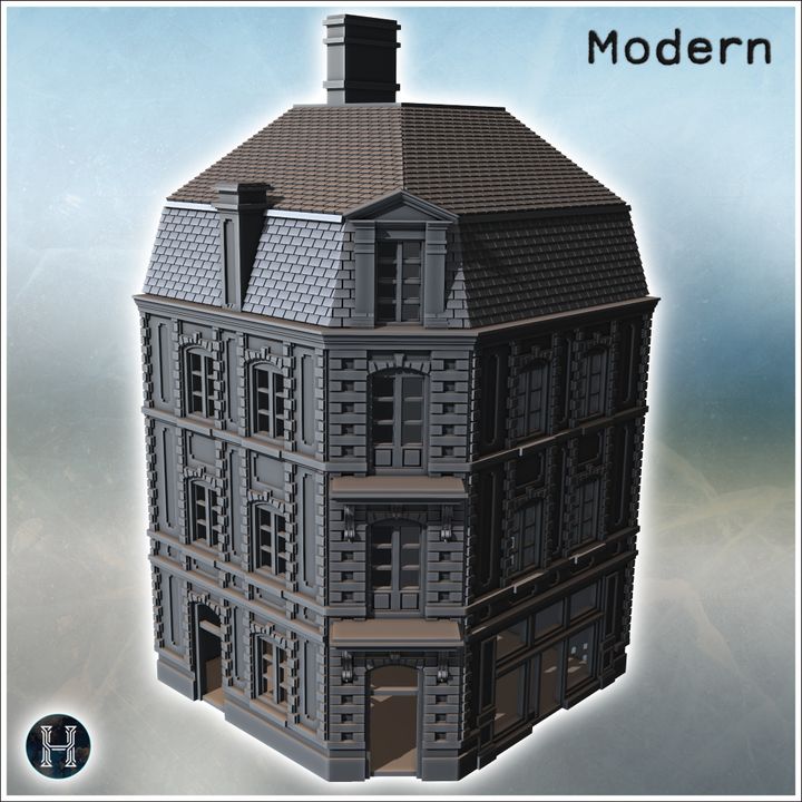 3D Printable D-Day 1944 scenery pack No. 1 (Carentan, Normandy 1944 ...