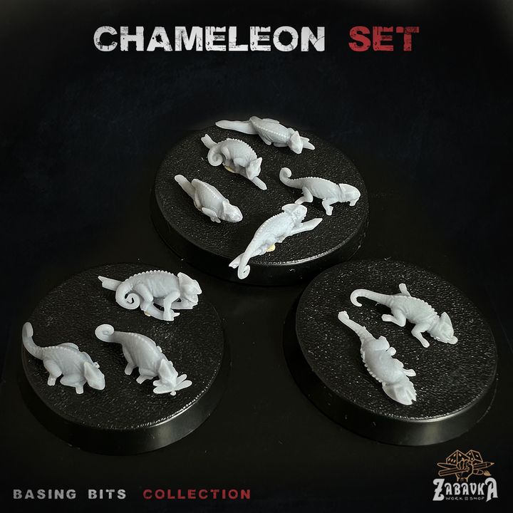 3D Printable Chameleon - Basing Bits by Zabavka Workshop