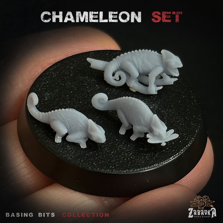 3D Printable Chameleon - Basing Bits by Zabavka Workshop