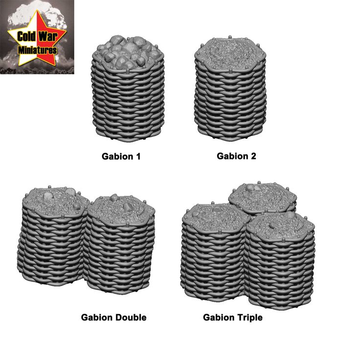 3D Printable Modular Late Medieval Siegeworks by Cold War Miniatures
