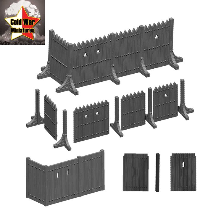 3D Printable Modular Late Medieval Siegeworks by Cold War Miniatures