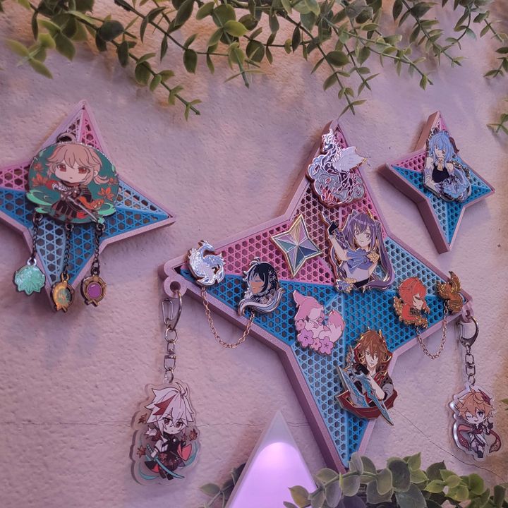 3D Printable Primogem Pinboard - Genshin Impact Enamel Pin Display ...