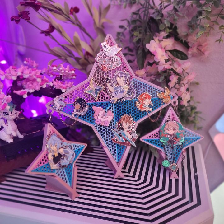 3D Printable Primogem Pinboard - Genshin Impact Enamel Pin Display ...