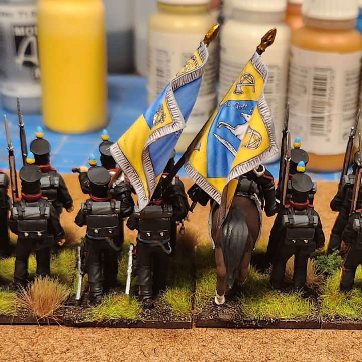 3D Print of Black Brunswickers Infantry 2 by Irishpat702