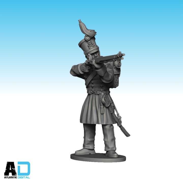 3D Printable Black Brunswickers Infantry 2 by Wargames Atlantic