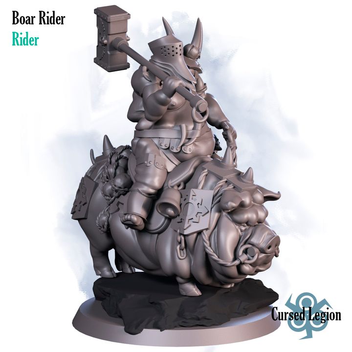 3D Printable Boar Rider by Sergeant Hammer