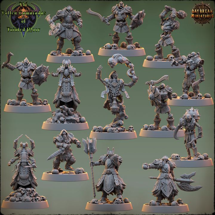 3D Printable The Fallen Camaradas of Tainted Moor - COMPLETE PACK by ...