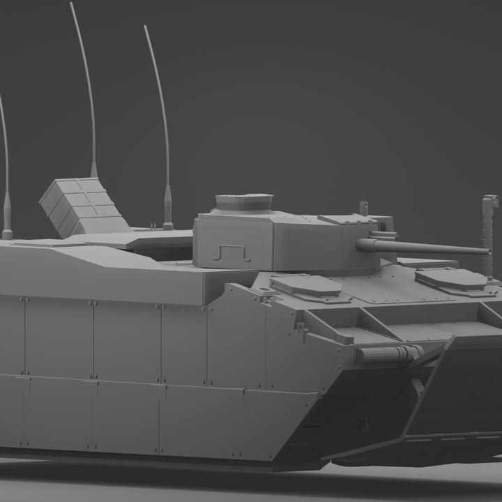 3D Printable USMC EFV-II Expeditionary Fighting Vehicle by The Military ...