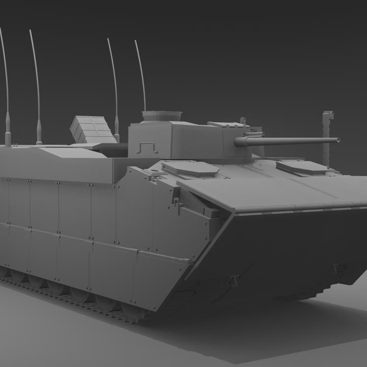 3D Printable USMC EFV-II Expeditionary Fighting Vehicle by The Military ...
