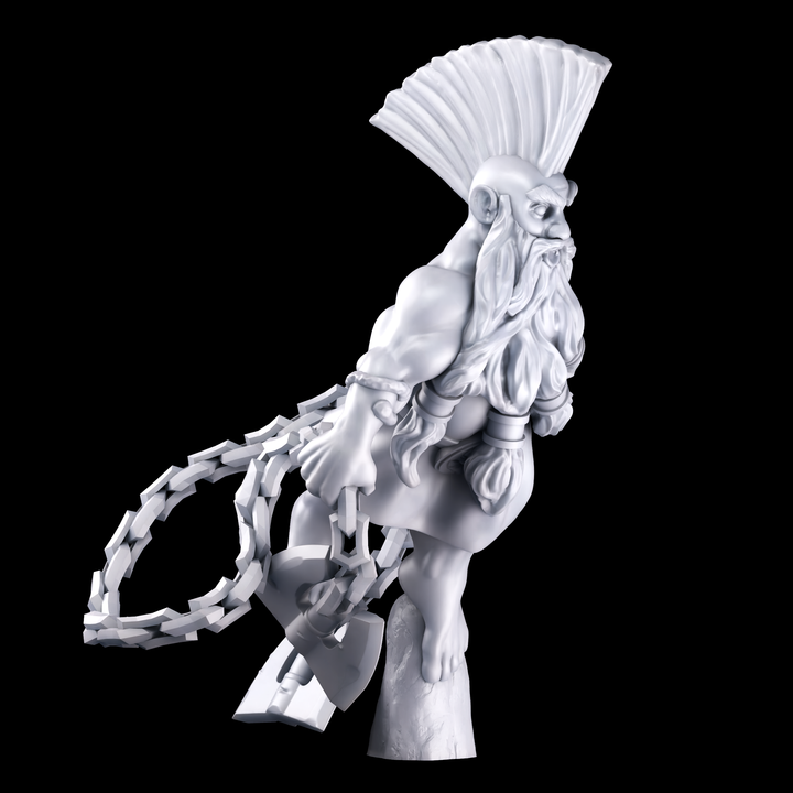 3D Printable Deathseeker Dwarf Fanatics by Miniature Evolution