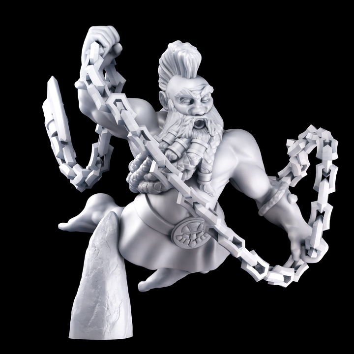 3D Printable Deathseeker Dwarf Fanatics by Miniature Evolution