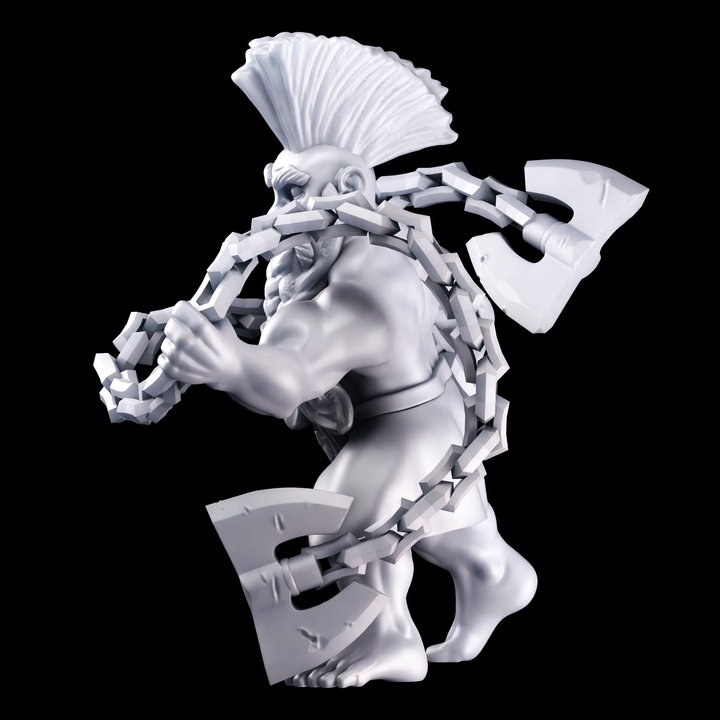 3D Printable Deathseeker Dwarf Fanatics by Miniature Evolution