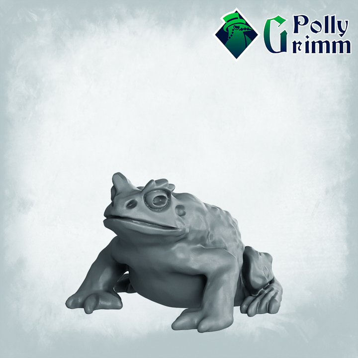 3D Printable Fantasy miniatures for tabletop games. Toad familiar by ...