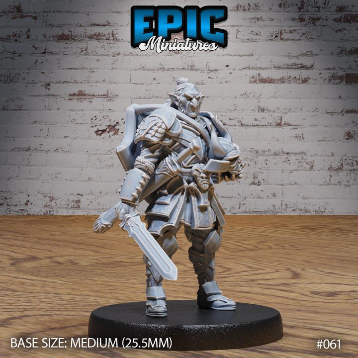 3D Printable Hobgoblin Adventurer Warrior / Giant Goblinoid Creature ...