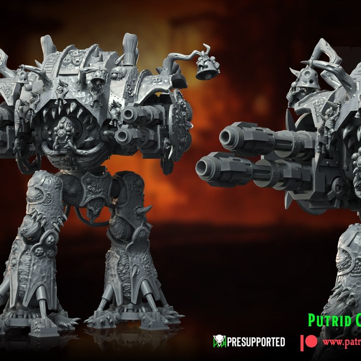 3D Printable Putrid Chevalier Destroyer by BattleCat Grim Wars